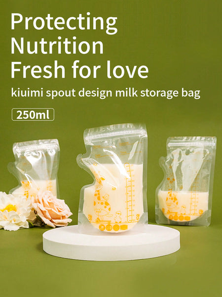 30pcs Breastmilk Storage Bags, 8oz Breastfeeding Milk Pouches With Spi ...