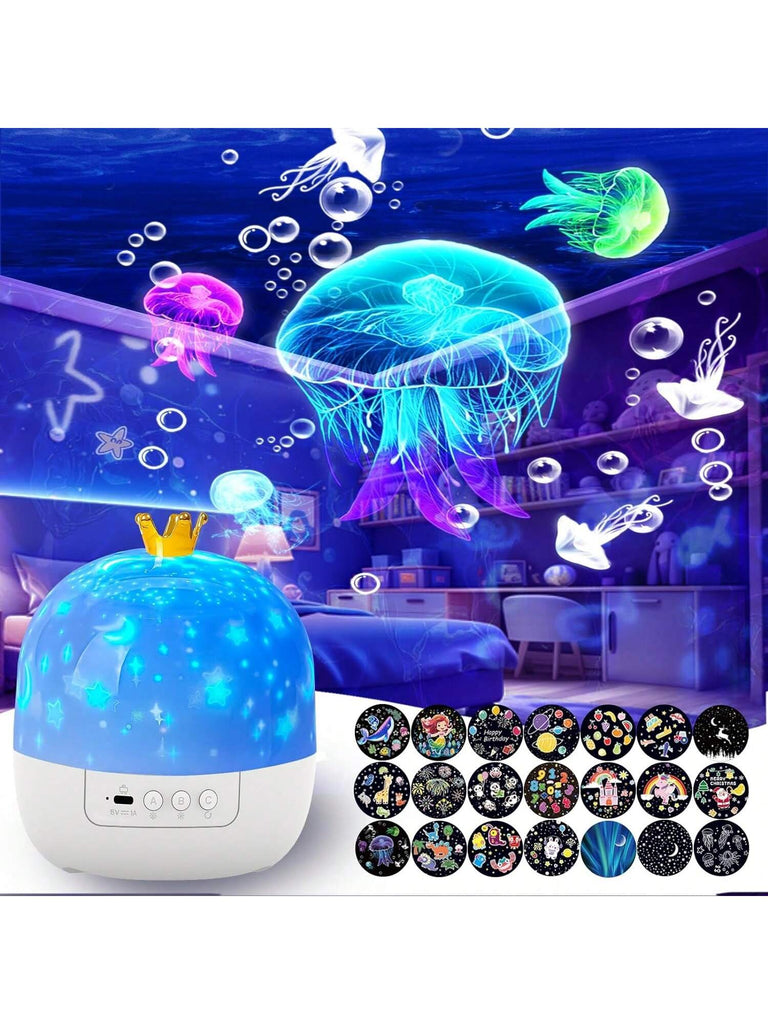 Starry Sky Night Light Projector, 21 Films Moon & Star Projector, USB ...