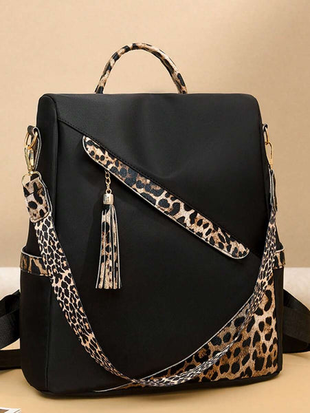 Fashion Women's Large Capacity Travel Backpack, Colorblock Anti-Theft ...