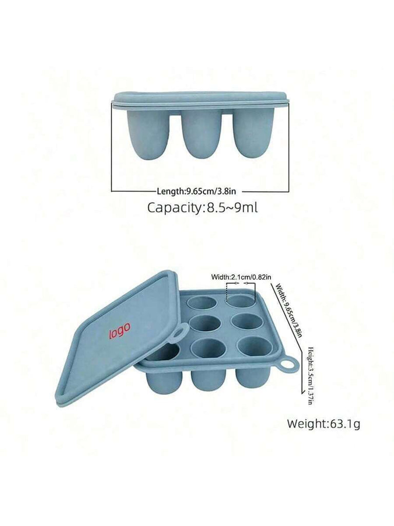 Mini-Baby Ice Cube Tray With Lid For Fruit Feeder, Silicone Teething A ...