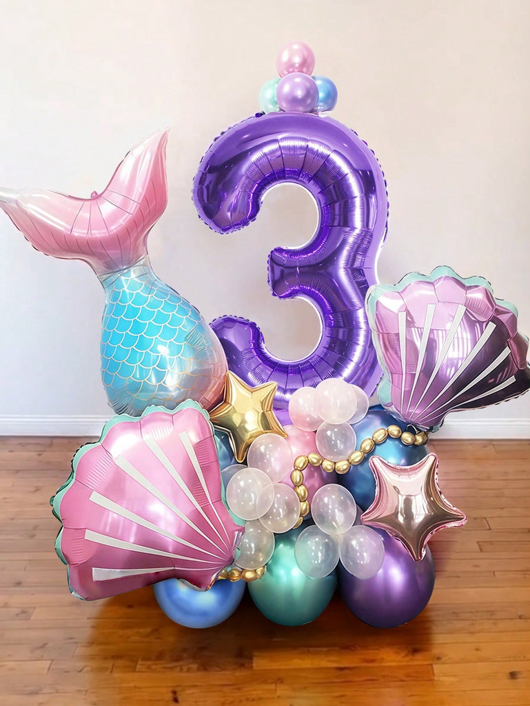 40pcs Mermaid Theme Birthday Balloon Set – Iets van Alles by Hiertjie