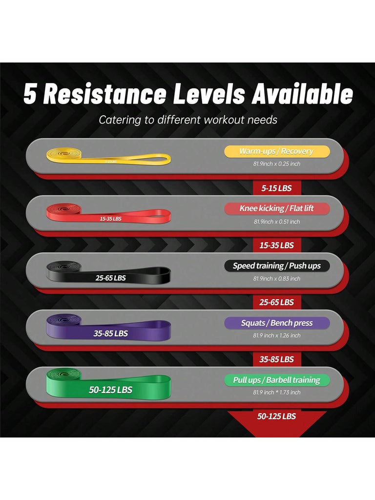 Resistance Bands, Pull-Up Assist Bands, Yoga Stretch Bands, Fitness Ba ...