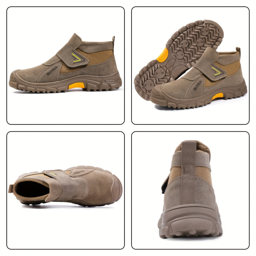 GUYISA Men's Work Safety Shoes, Anti-Puncture and Spark-Resistant Ligh ...